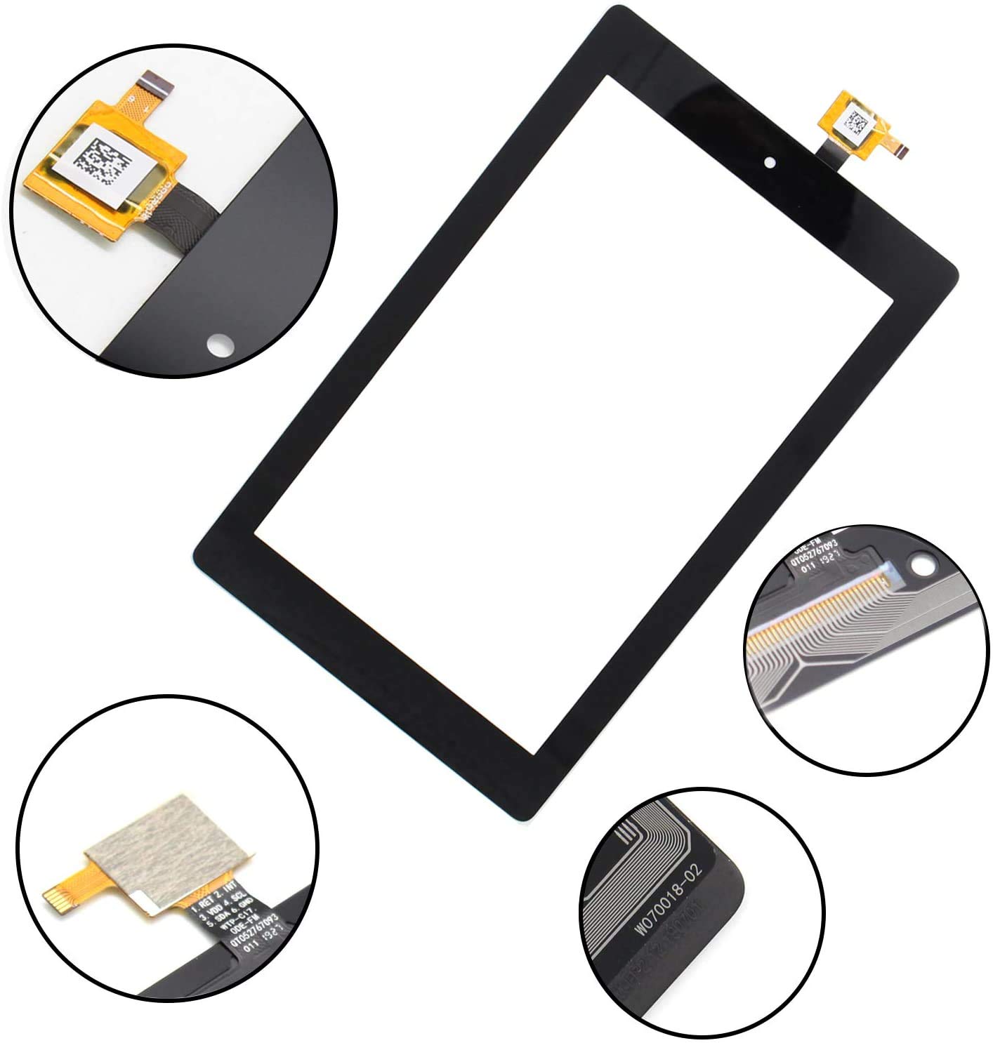 Original Touch Screen Digitizer Replacement for Amazon Kindle Fire Tablet 7" 9th Gen 2019 M8S26G +Tools (NO Include LCD)