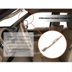 A Pillar Interior Trim Handle Right Passenger Side Compatible with Ford F150 F-150 2004-2008 Lincoln Mark LT 2006-2008 A Pillar Grab Handle Assist Panel 4L3Z-1503598-AAC (Right Passenger Side Beige)