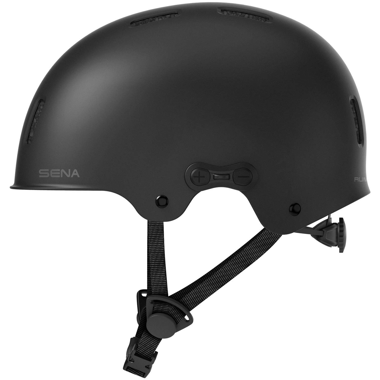 Sena Rumba Bluetooth Smart Helmet for BMX, Skating, Skateboarding, Scooter, and E-Bike (Matte Black, Large)