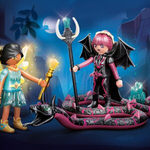 Playmobil Adventures of Ayuma Crystal Fairy and Bat Fairy with Soul Animals