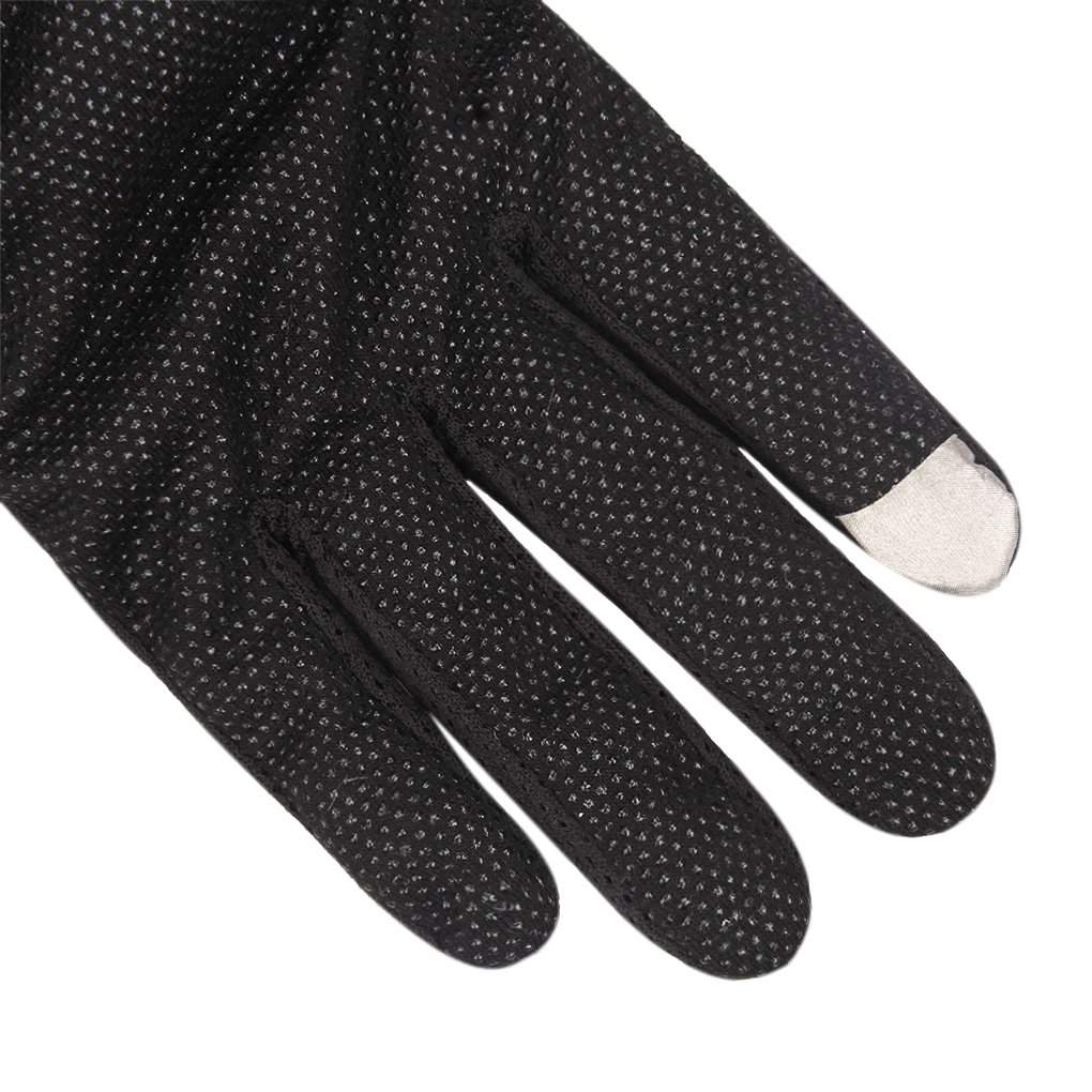 Men UV Protection Cycling Glove Touchscreen Driving Glove Cotton Non-Slip Riding Mittens Breathable Sunblock Full Finger Glove