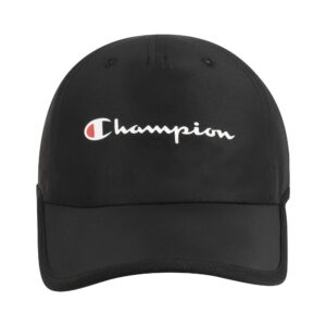 champion unisex adult performance stretchfit baseball cap, black/grey, one size us