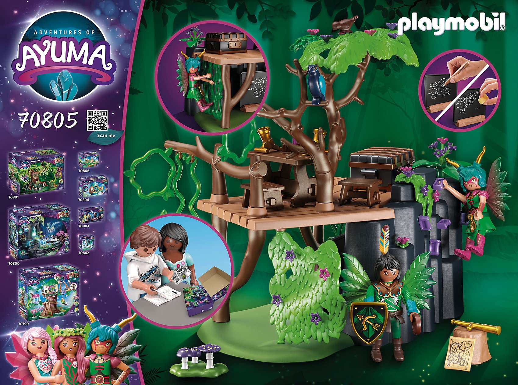 Playmobil Adventures of Ayuma Crystal Fairy and Bat Fairy with Soul Animals