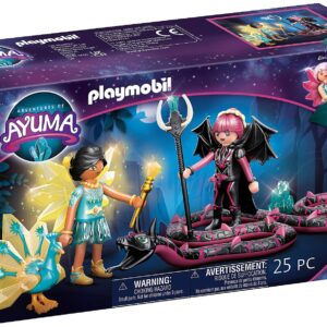 Playmobil Adventures of Ayuma Crystal Fairy and Bat Fairy with Soul Animals