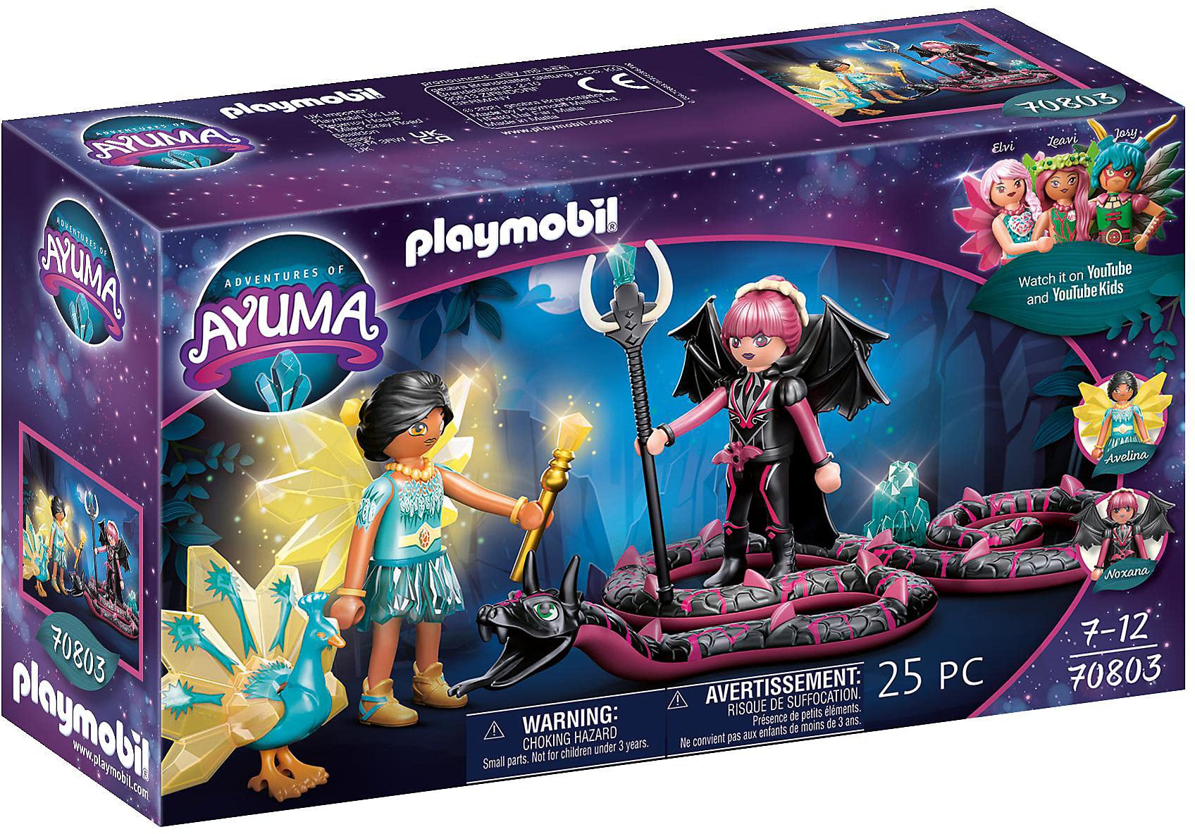 Playmobil Adventures of Ayuma Crystal Fairy and Bat Fairy with Soul Animals