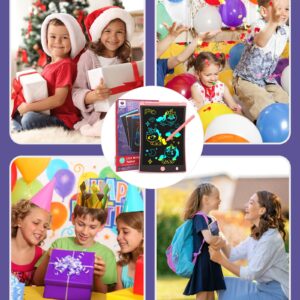 ORSEN Colorful 8.5 Inch LCD Writing Tablet for Kids, Electronic Sketch Drawing Pad Doodle Board, Toddler Travel Learning Educational Toys Activity Games Birthday Gifts for 3 4 5 6 7 8 Year Old Girls