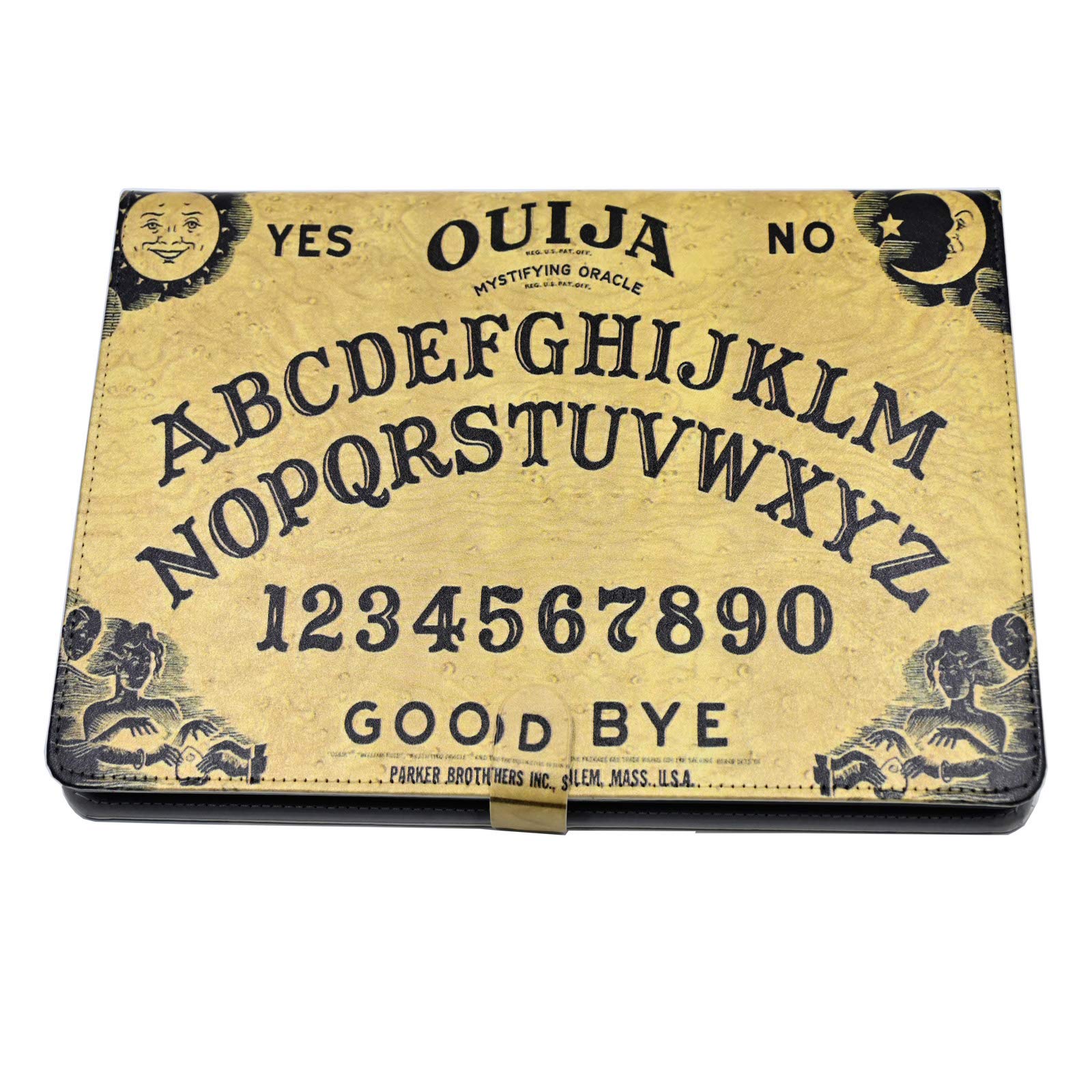 TPACC Case for Amazon Fire HD 8 Tablet & Fire HD 8 Plus (12th/10th Generation, 2020/2022), Slim PU Leather Protective Case Folding Stand Shell Soft TPU Cover, Ouija Board Spooky