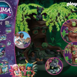 Playmobil Adventures of Ayuma Crystal Fairy and Bat Fairy with Soul Animals