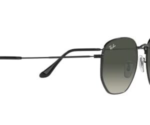 Ray-Ban RB3548 Hexagonal Sunglasses, Black/Grey Gradient, 54 mm