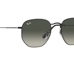 Ray-Ban RB3548 Hexagonal Sunglasses, Black/Grey Gradient, 54 mm