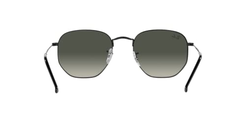 Ray-Ban RB3548 Hexagonal Sunglasses, Black/Grey Gradient, 54 mm