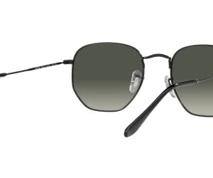 Ray-Ban RB3548 Hexagonal Sunglasses, Black/Grey Gradient, 54 mm