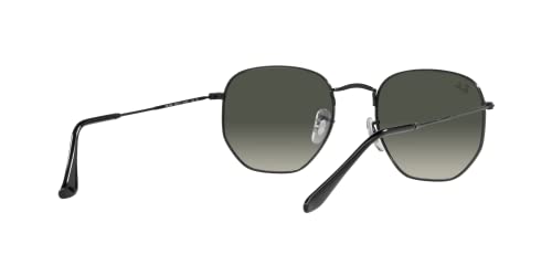 Ray-Ban RB3548 Hexagonal Sunglasses, Black/Grey Gradient, 54 mm