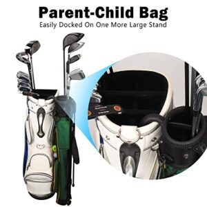 Craftsman Golf Clover Carry Bag Lightweight Sunday Bag with Stand Perfect for Driving Range,Par 3 Course (Clover)