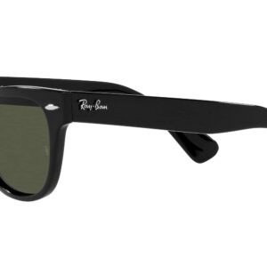 Ray-Ban RB2201 Laramie Square Sunglasses, Black/Green, 54 mm