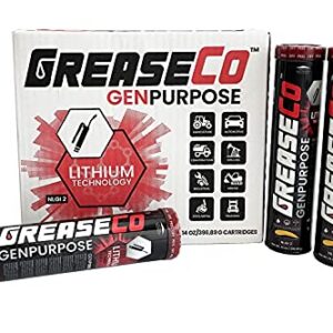 General Purpose Lithium Grease Tube | Tractor | Hitch | Farm Jack | Winch | Mower | Door Tracks | RV ATV | Amber | Single Tube | NLGI 2 | GenPurpose