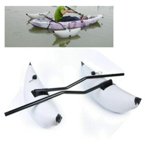 tbvechi 2pcs kayak outrigger pvc inflatable outrigger canoe boat fishing outrigger pontoon fishing float stabilizer kit