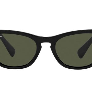 Ray-Ban RB2201 Laramie Square Sunglasses, Black/Green, 54 mm