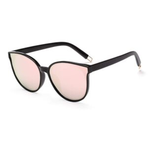 polarized oversized sunglasses for women men trendy cateye sun glassses retro large frame shades pink