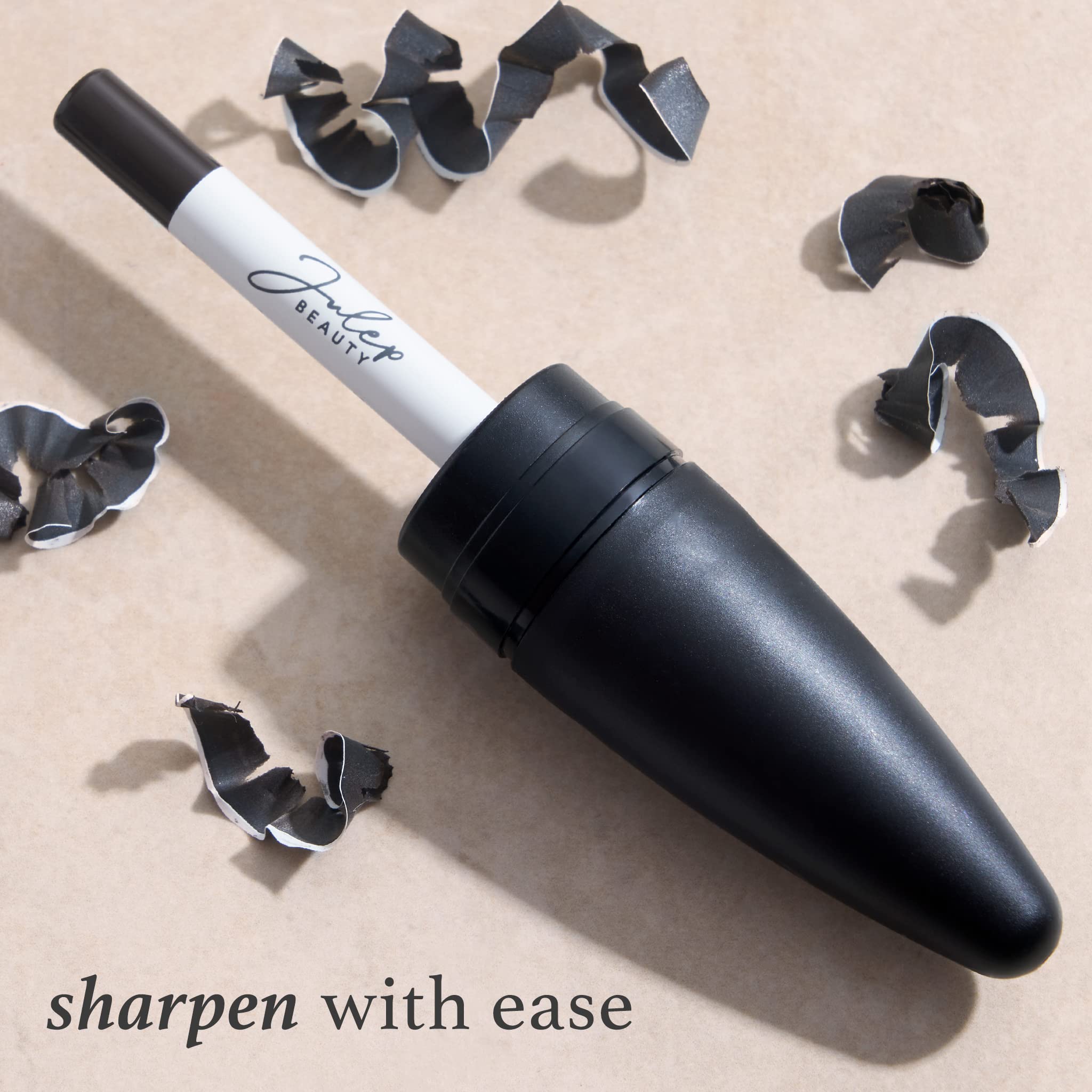 Julep When Pencil Met Gel Sharpenable Multi-Use Longwear Eyeliner Pencil - Soft Black - Transfer-Proof - High Performance Liner.