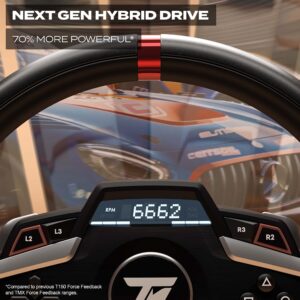 THRUSTMASTER T248P, Racing Wheel and Magnetic Pedals, HYBRID DRIVE, Magnetic Paddle Shifters, Dynamic Force Feedback, Screen with Racing Information (Compatible with PS5, PS4, PC)