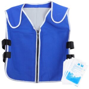 favomoto practical cooling vest - for summer activities like fishing, cycling, running, cooking, gardening, and motorcycling - includes 20 ice packs for men, women, and teens