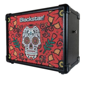 blackstar id:core stereo 10 sugar skull v2 limited edition 2x 3" super wide stereo combo amplifier for electric guitars