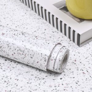 glossy marble paper for countertop marble peel and stick wallpaper granite wallpaper white marble sticker waterproof marble self adhesive wallpaper 23.6”×393” easy to install & clean, removable