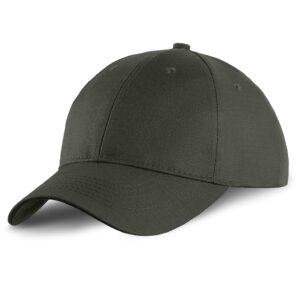 m-tac tactical baseball cap - adjustable plain workout ball cap, ripstop hats for men and women (army olive, xl)