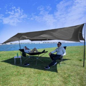 KingCamp Camping Tarp UPF50+ Lightweight Tent Tarp Hammock Shade for Camping Trips, Fishing, or Picnics Portable Waterproof