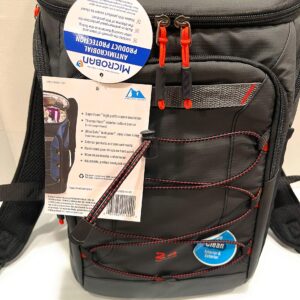 Arctic Zone Backpack Cooler 24 Can + Ice Holder, Black