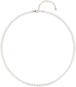 mateo new york, 4mm pearl beaded choker