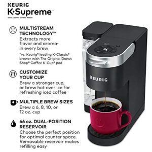 Keurig K-Supreme Single Serve Coffee Maker with Lavazza Classico, Medium Roast, 32 K-Cup Pods