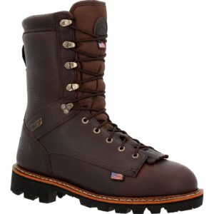 rocky elk stalker 1000g insulated waterproof outdoor boot size 9.5(m) brown