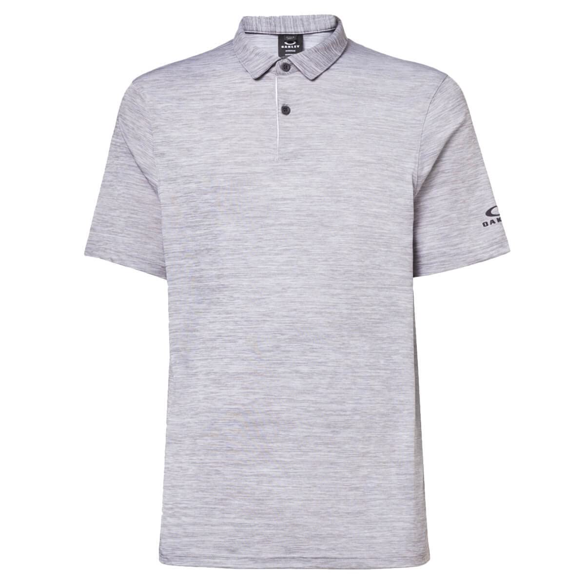 Oakley Men's Contender HTR Polo, Light Grey HTHR, XL