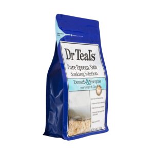 Dr. Teal's Pure Epsom Salt Bath Variety Gift Set (2 Pack, 3lbs Ea.) - Restore & Replenish Pink Himalayan, Detoxify & Energize Ginger & Clay - Essential Oils Remove Toxins 7 Help Alleviate Daily Stress