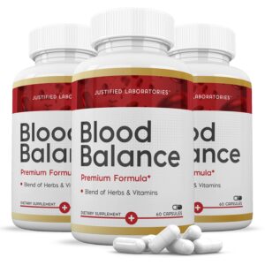 (3 pack) blood balance advanced formula 620mg supplement pills 180 capsules