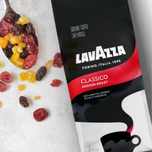 Lavazza Intenso and Classico Ground Coffee Blend, 12-Ounce Bags (2 pack)