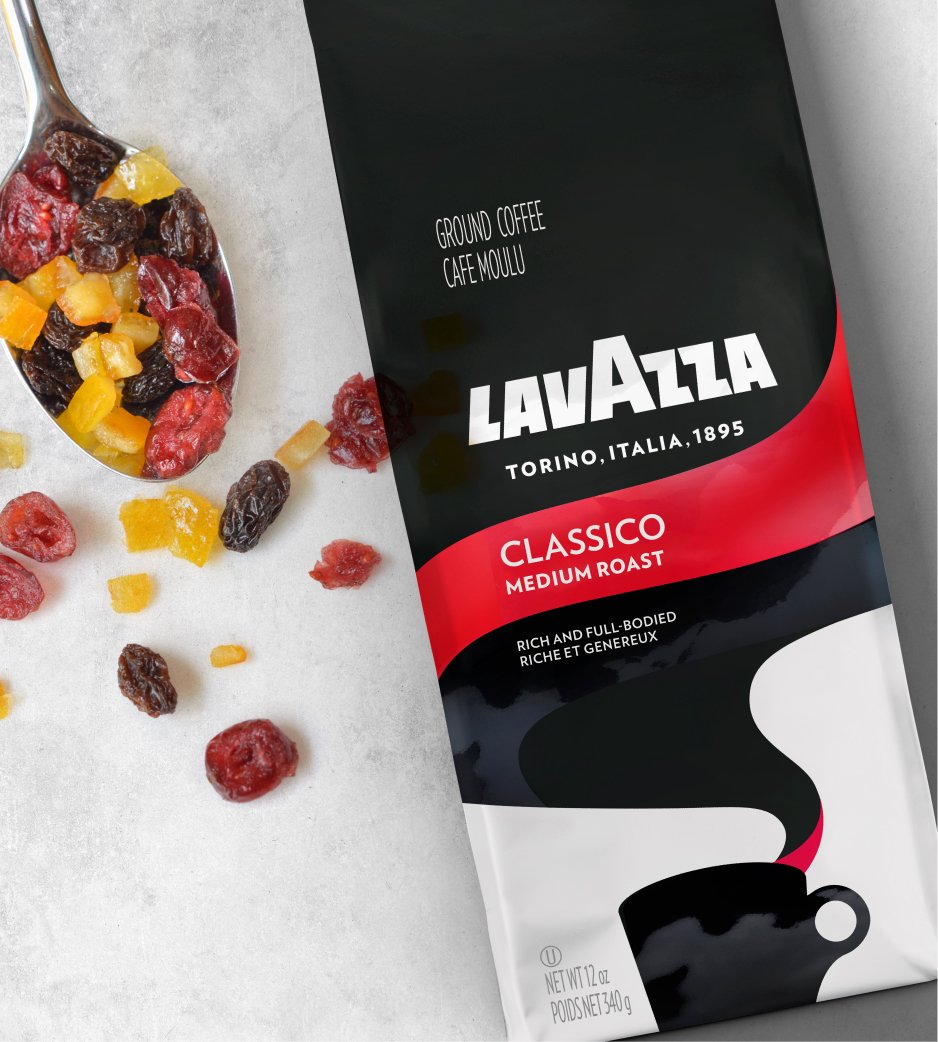 Lavazza Intenso and Classico Ground Coffee Blend, 12-Ounce Bags (2 pack)