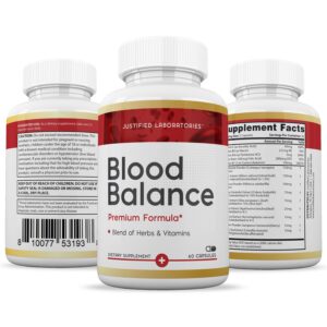 (3 Pack) Blood Balance Advanced Formula 620MG Supplement Pills 180 Capsules