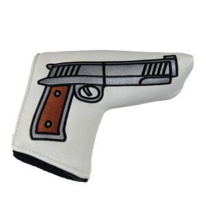 foretra - limited edition shooter pistol - golf putter headcover quality pu leather magnetic closure for blade style putters