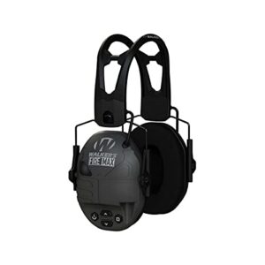 walker's rechargeable lightweight shooting hunting range electronic slim low profile hearing protection firemax earmuffs