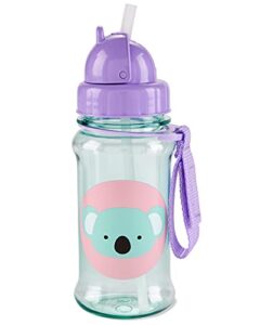 skip hop toddler sippy cup with straw, zoo straw bottle, koala