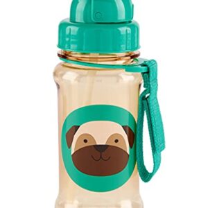 Skip Hop Toddler Sippy Cup with Straw, Zoo Straw Bottle, Pug