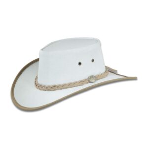 barmah hats squashy mountain goat leather hat - item 2055 (xxlarge, pearl)