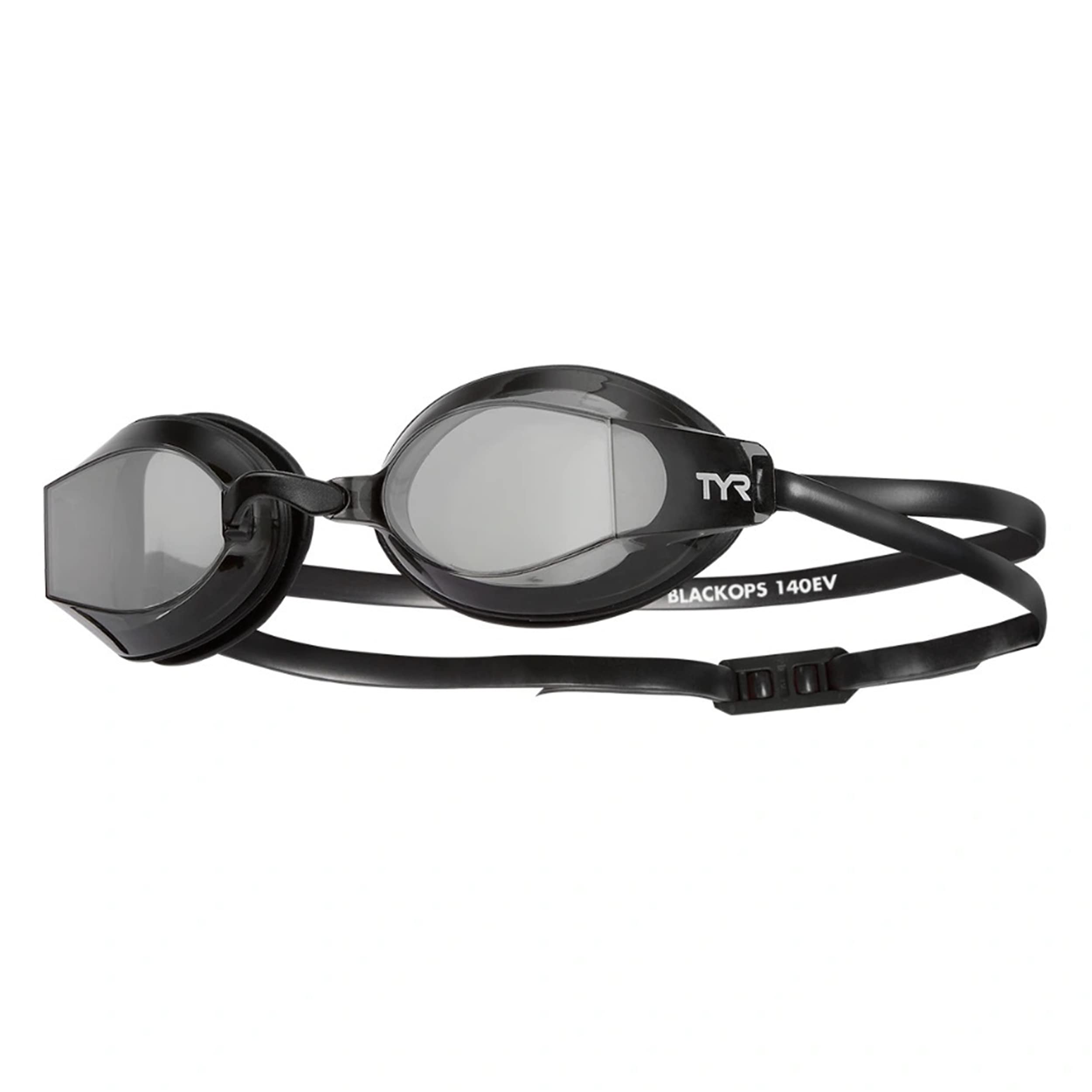 TYR Black Ops Non Mirrored Adult Fit Swim Goggles, Smoke/black