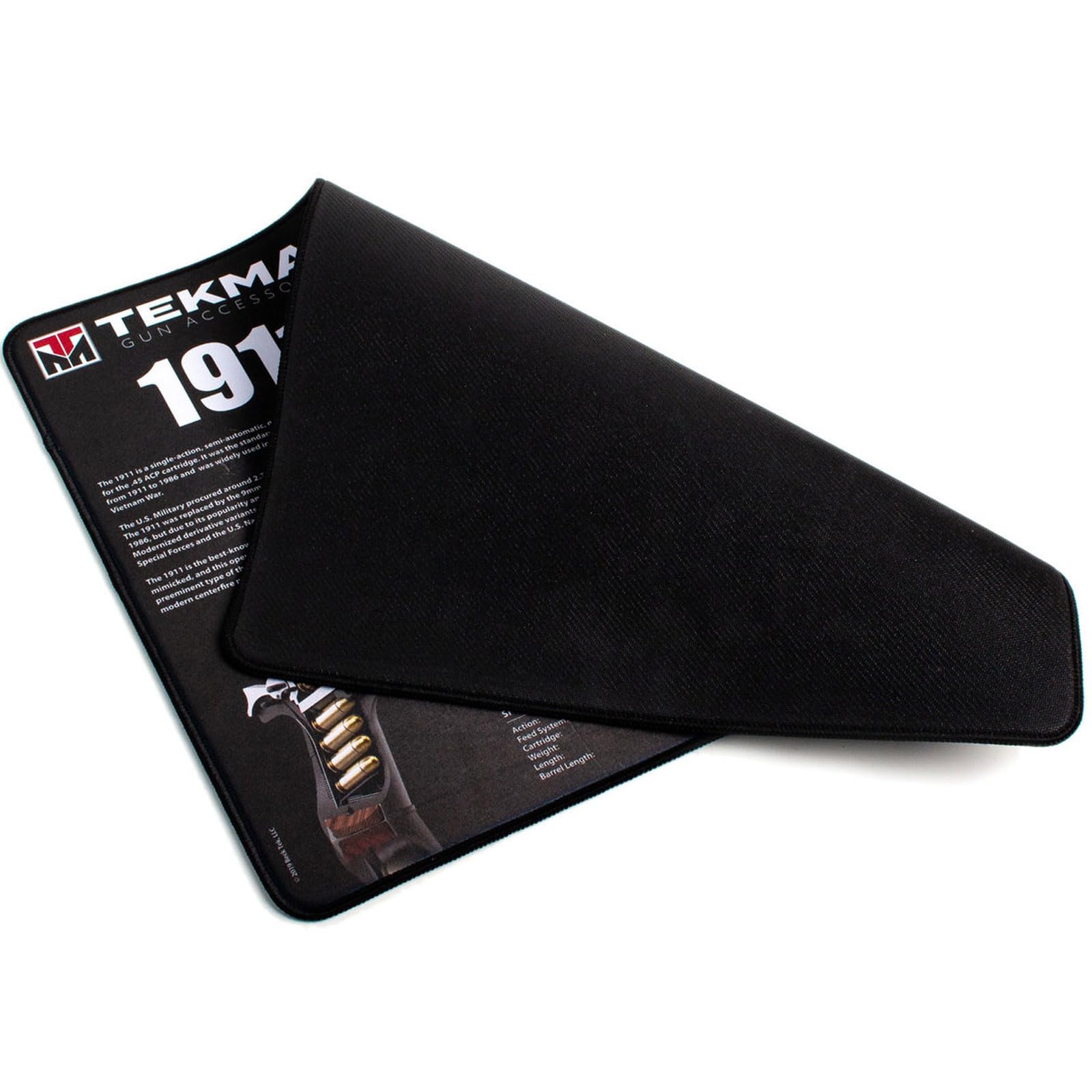 TekMat Ultra 20 Premium 15" X 20" 1/4" Thick Oil Resistant Non-Slip Waterproof Stitched Edges Handgun Cleaning Mat for use with 1911 | 1911 3D