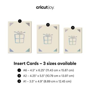 Cricut Joy Insert Cards Small, Gray/Silver Holographic