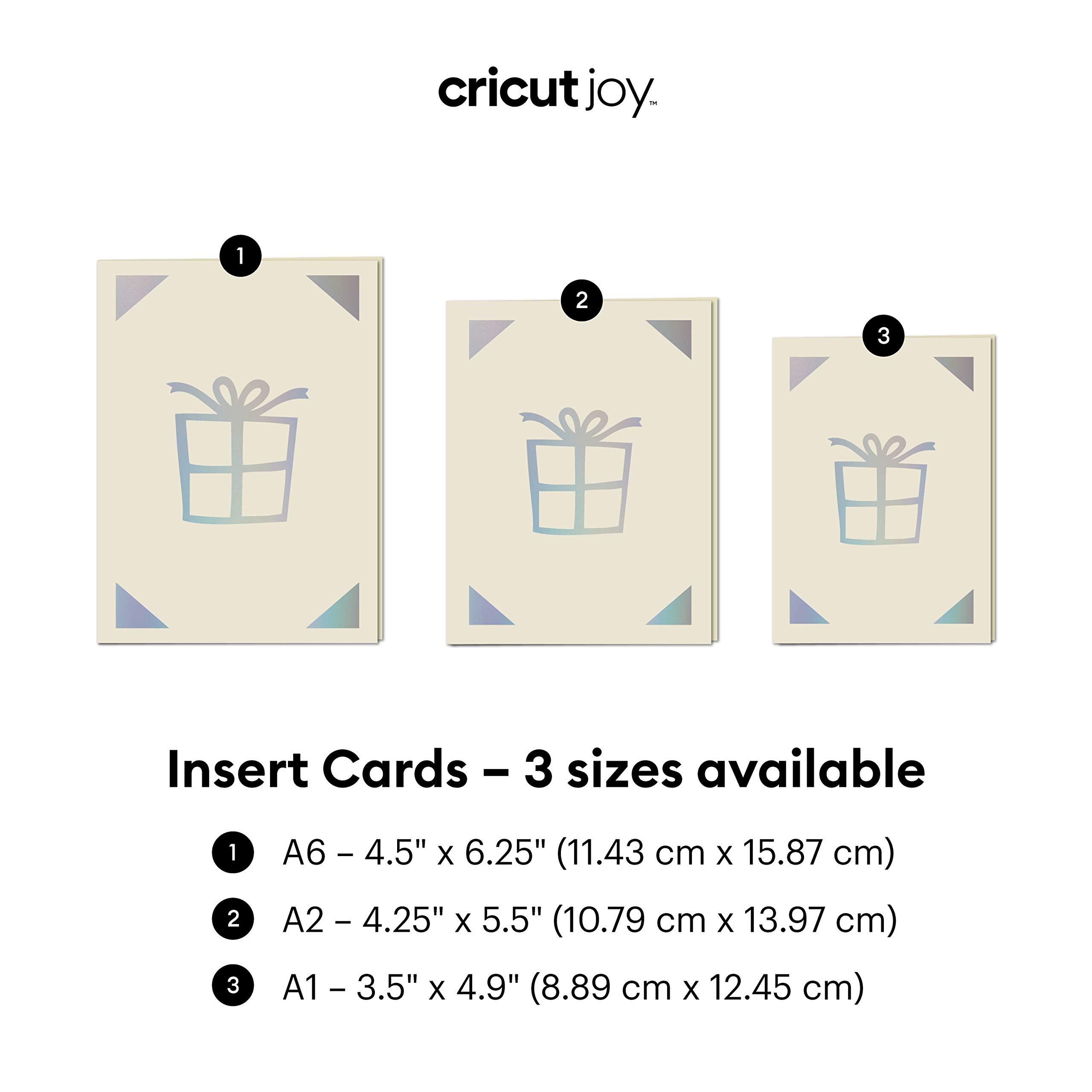 Cricut Joy Insert Cards Small, Gray/Silver Holographic