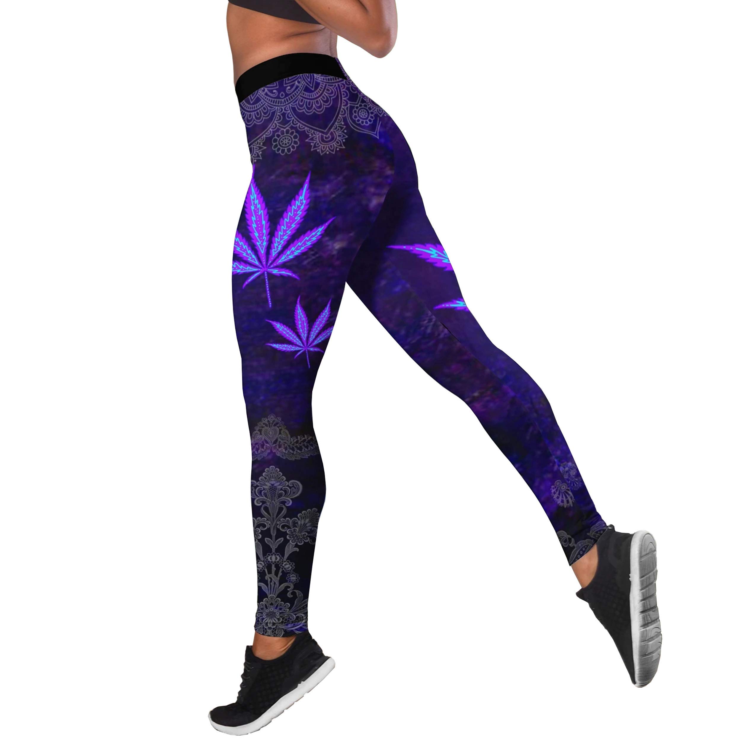 DRZHEAM Women 2 Piece Casual Skull Outfits 3D Printed Hollow Out Tank Tops Yoga Leggings Jogger Sets Activewear (purple-e, XXL)